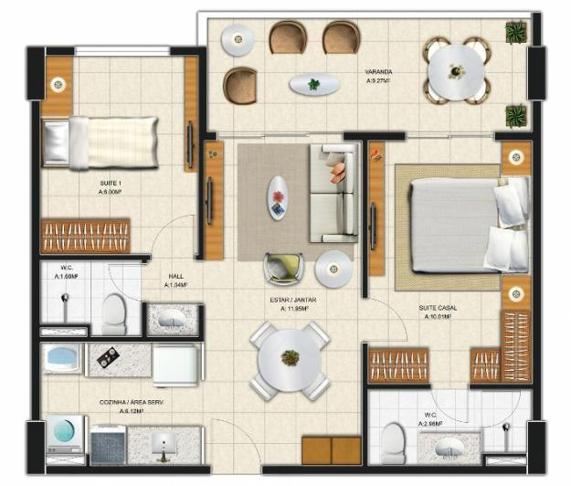 Apartamentos à venda no lançamento VG Fun Residence - Fortaleza